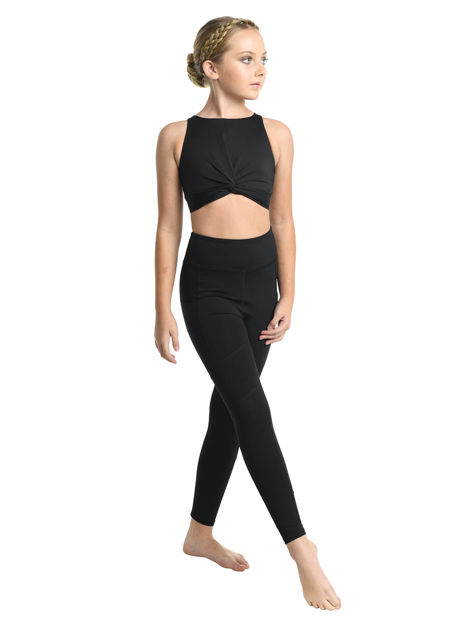 Kids Danznmotion Gracelle Twisted Bra Top – On Pointe Dancewear